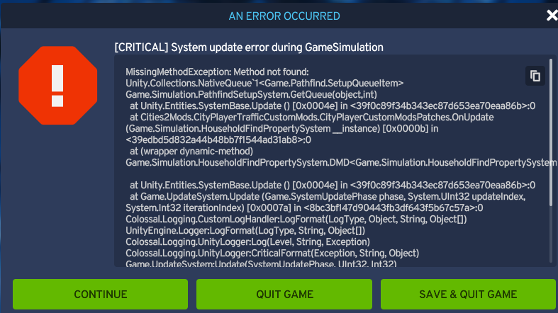 Save Game Crashes After Loading when Unpaused | Paradox Interactive Forums
